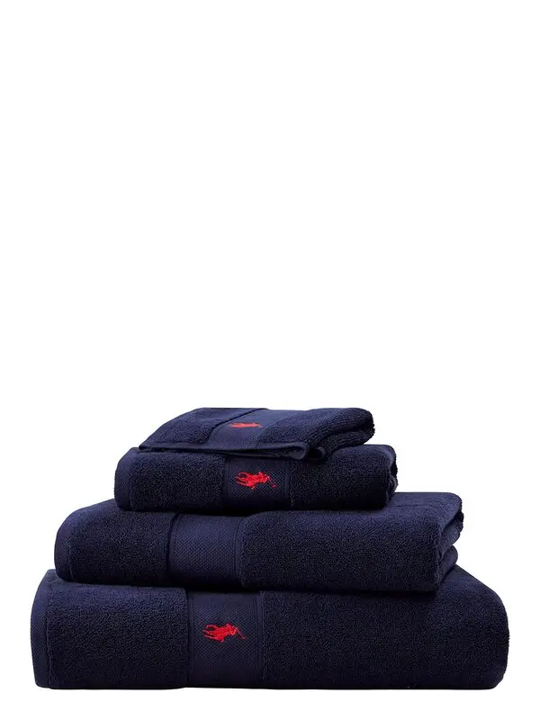 Ralph Lauren Polo Player Bath Sheet - Navy