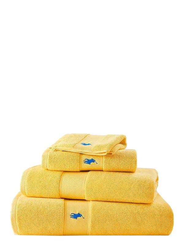 Ralph Lauren Polo Player Guest Towel - Yellow