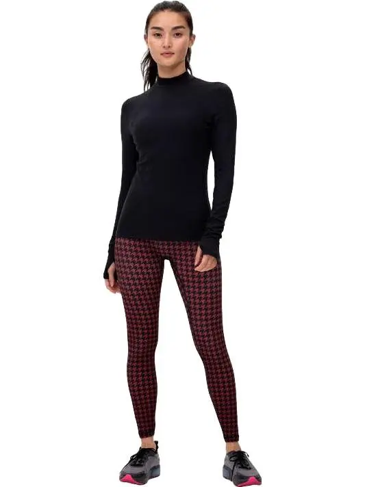 REBODY Cozy Mock Neck Long Sleeve Top - Cozy Black