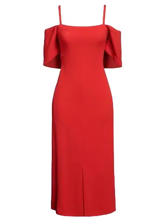 Victoria Beckham Midi Dress - Red