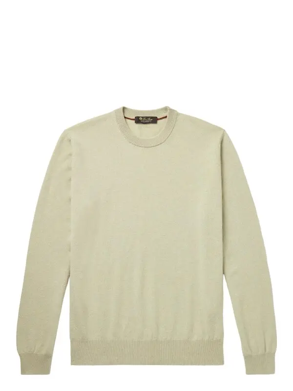 Loro Piana Slim-fit Baby Cashmere Sweater - Green