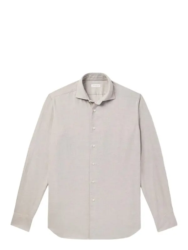SLOWEAR Glanshirt Brushed-cotton Shirt - Gray