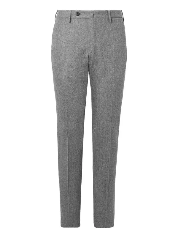 SLOWEAR Venezia 1951 Slim-fit Virgin Wool-blend Trousers - Gray