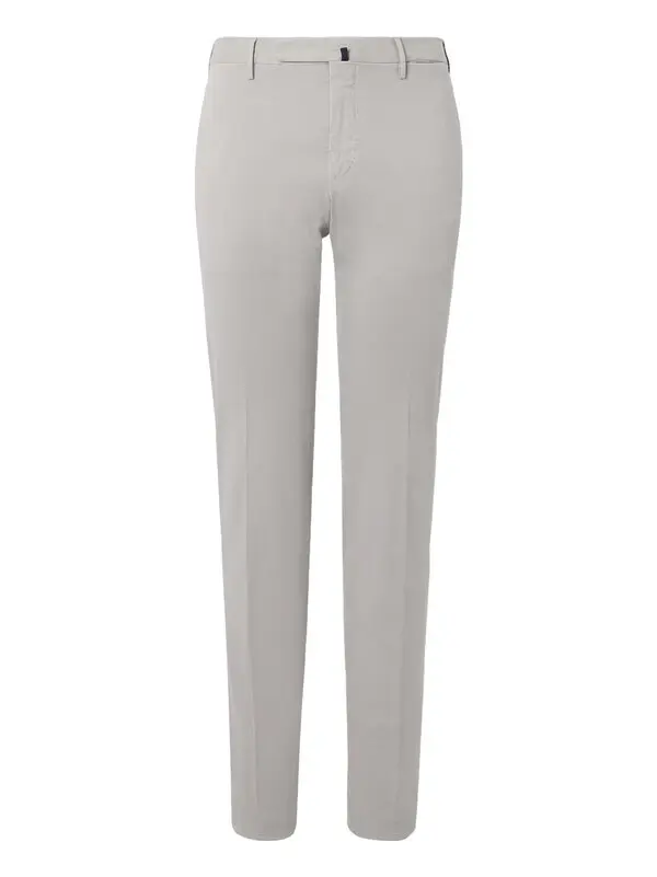 SLOWEAR Venezia 1951 Slim-fit Straight-leg Trousers - Gray