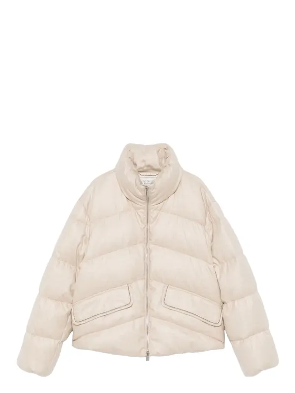 Peserico Quilted Puffer Jacket - Neutrals