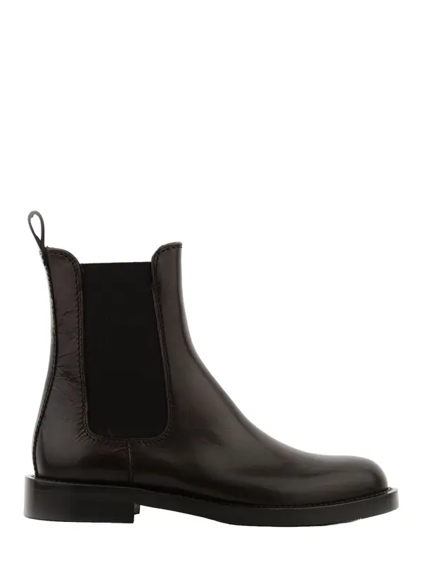 PAUL WARMER Leather Chelsea Boots - Brown