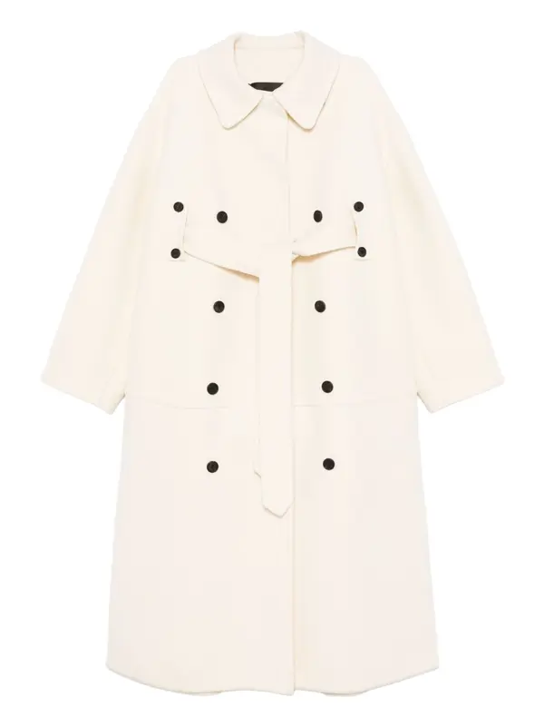 Fabiana Filippi Wool Coat - Neutrals