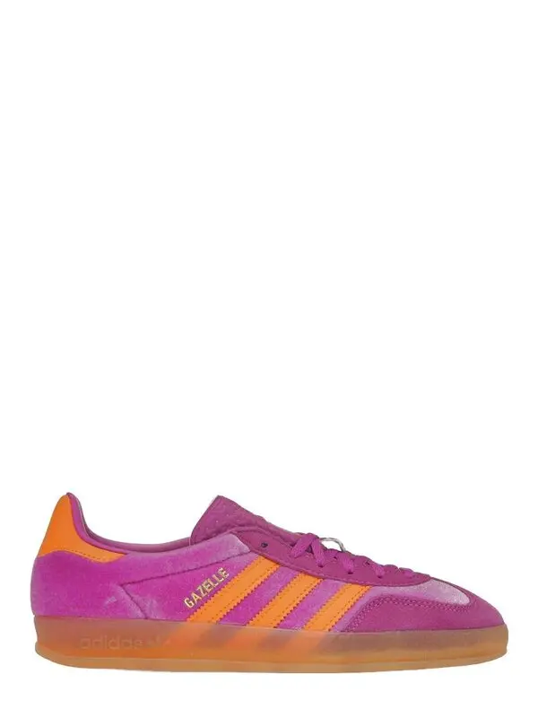 Adidas Gazelle Indoor Velvet Sneakers - Purple Burst/eqt Orange/gum