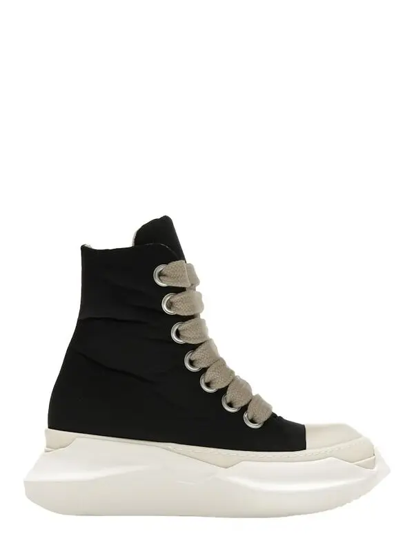 Rick Owens Jumbo Laced Abstract High-top Sneakers - Black/pearl/milk