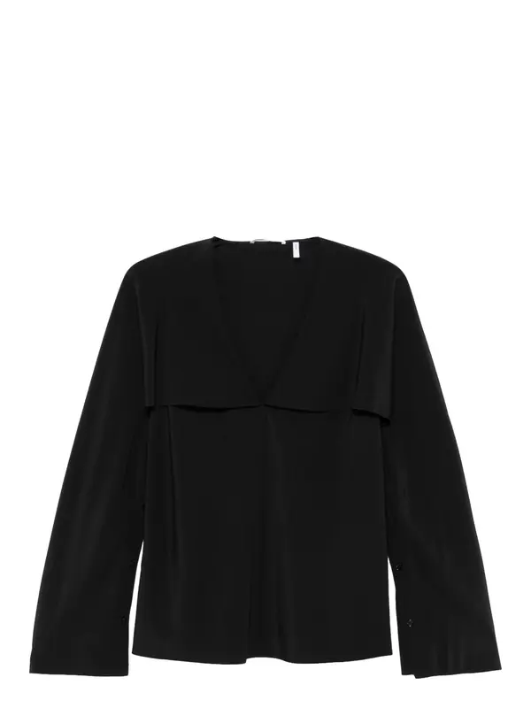 Helmut Lang Layered Design Blouse - Black