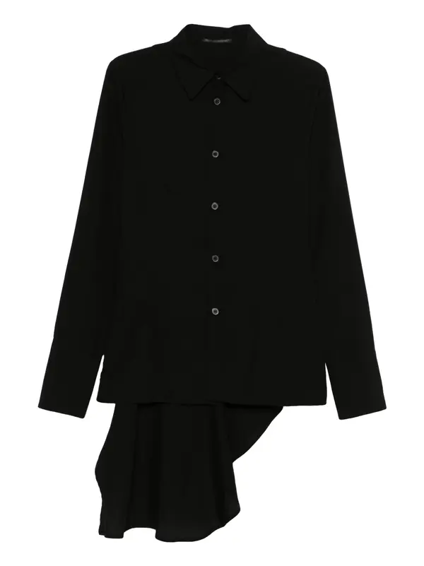 Yohji Yamamoto Draped Shirt - Black