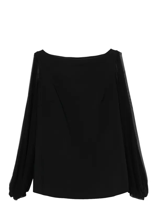 Chiara Boni La Petite Robe Shanti Illusion Blouse - Black