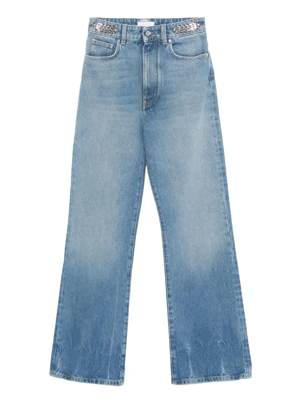 Rabanne Straight Leg Denim Jeans - Blue