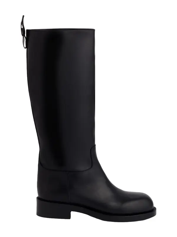 Rabanne Leather Knee High Boots - Black