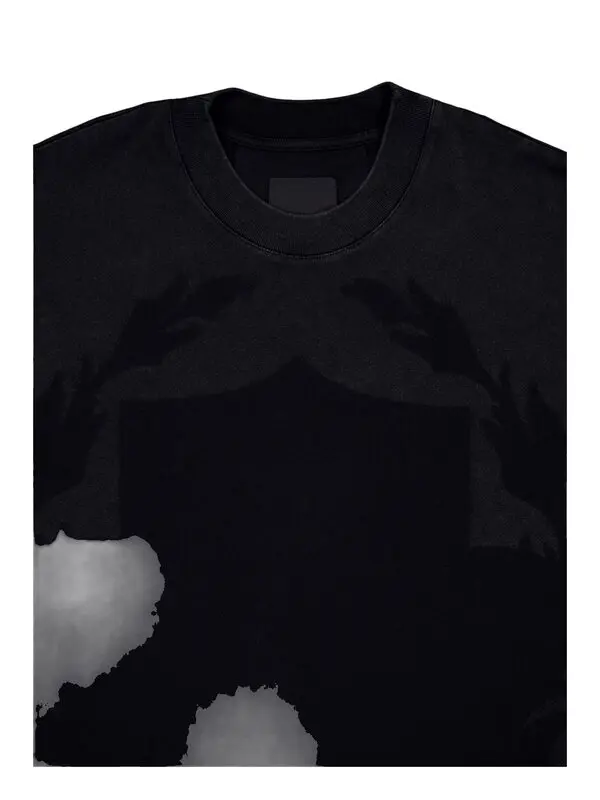 Givenchy Shadow Cotton T-shirt - Black