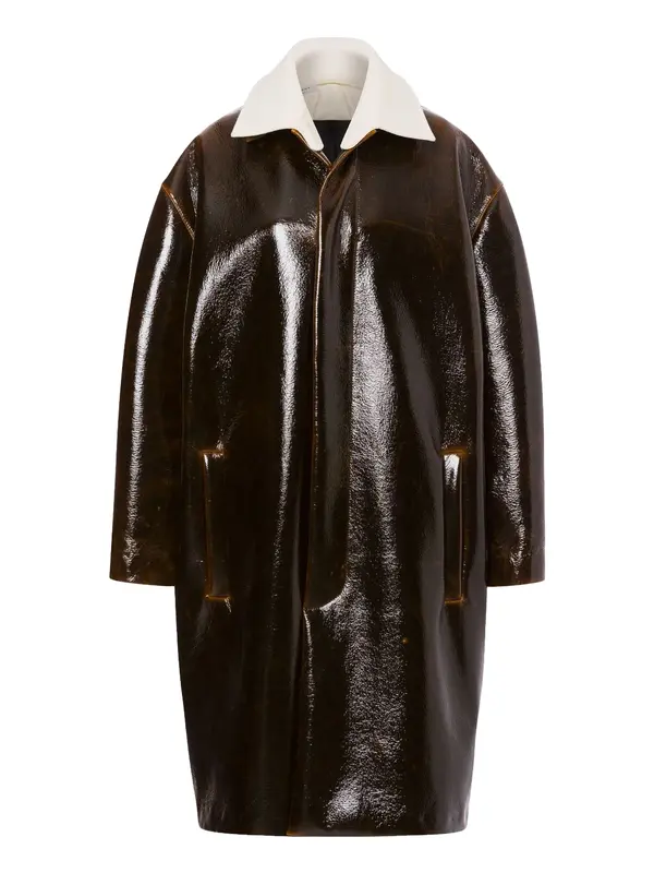 Philosophy Di Lorenzo Serafini Single-breasted Midi Coat - Brown