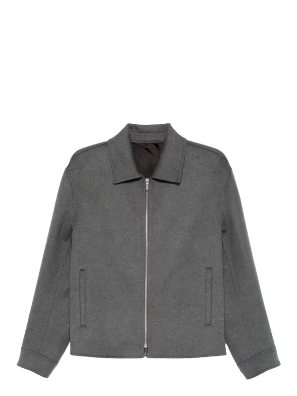 FERRAGAMO Zip-up Jacket - Grey