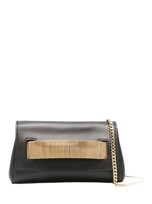 ORTIGNI Leather Clutch - Black