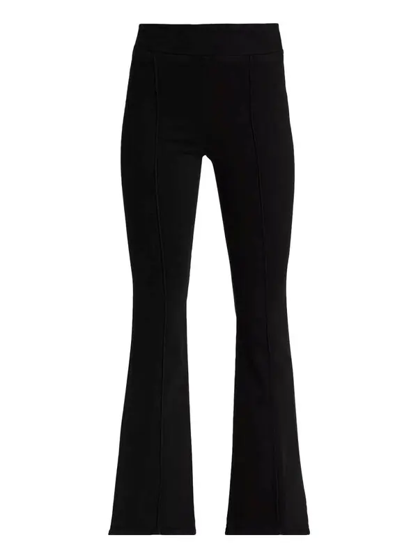 FRAME The Jetset Flare Pintuck Jeans - Black