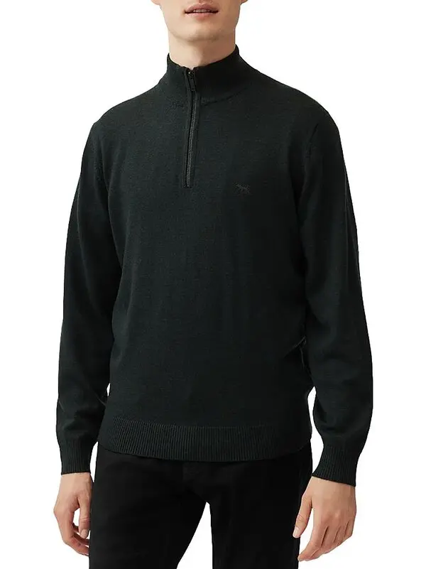 Rodd & Gunn Calderwell Quarter Zip Sweater - Forest