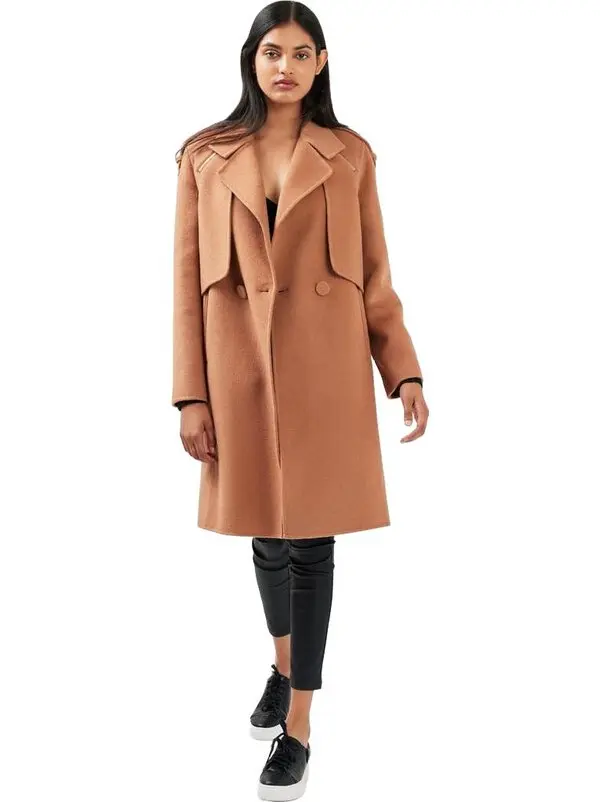 BELLE & BLOOM Palm City Wool-blend Coat - Camel