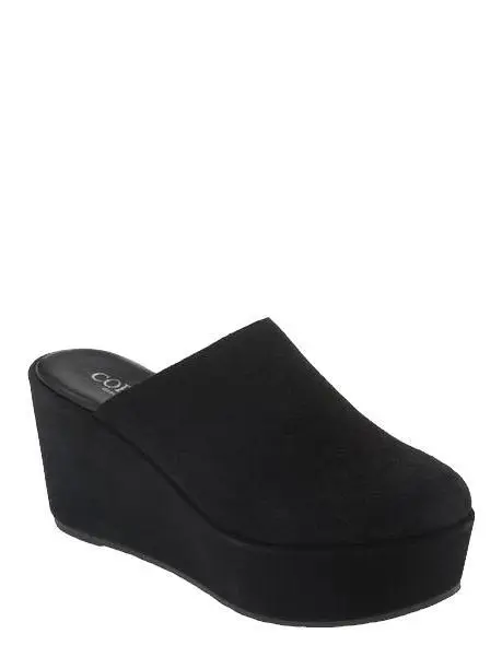 Cordani Jules Platform Mule - Black Suede