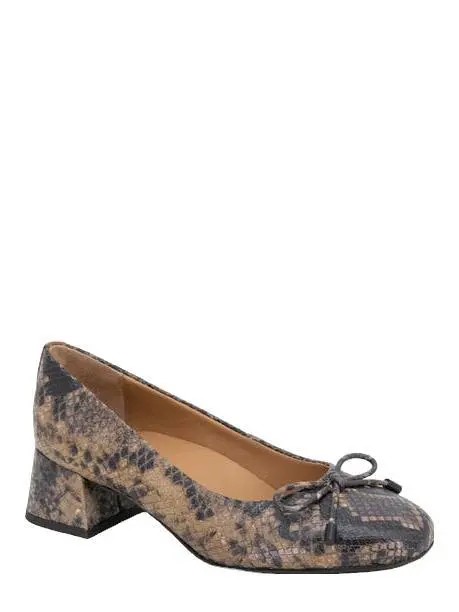 Gentle Souls By Kenneth Cole Lancine Pump - Brown Snake Leather