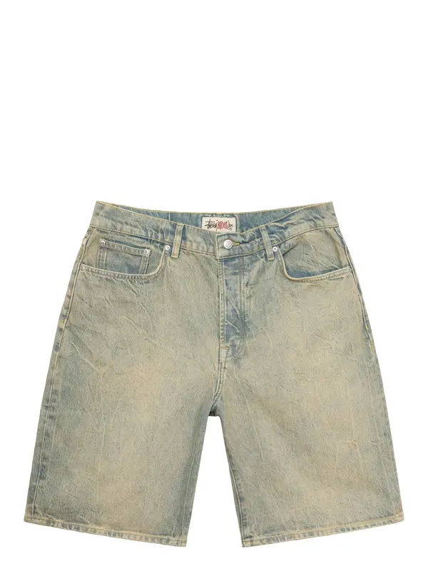 StÜssy Sandwash Denim Big Ol' Shorts - Blue