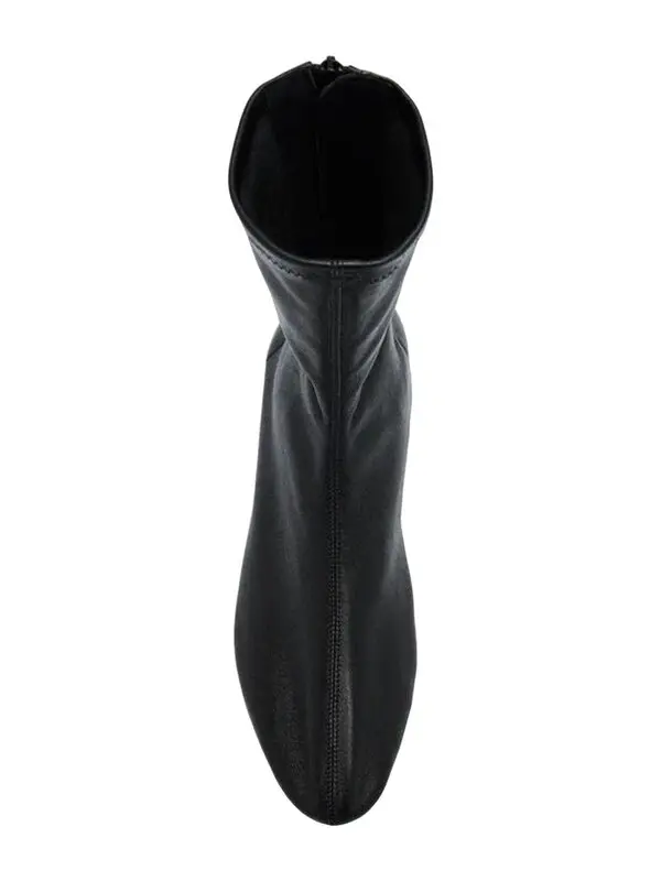 Khaite Apollo Leather Ankle Boots - Black