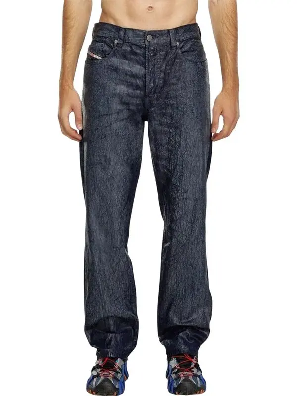 DIESEL® Coated Loose-fit Jeans - Blue