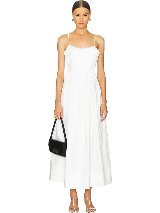 Lpa Annalie Midi Dress - White
