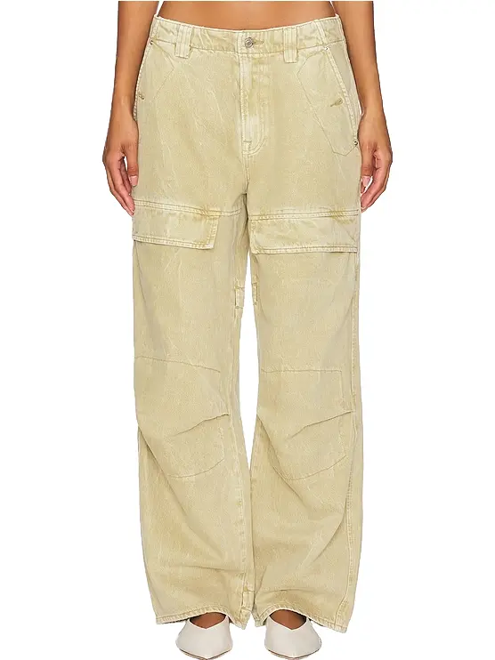 GRLFRND Steph Low Rise Cargo Jeans - Slide Rock