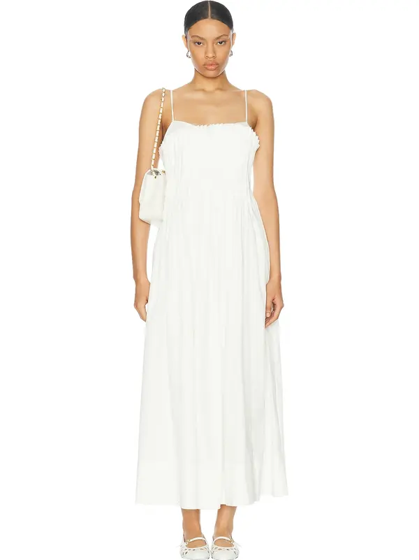 Lpa Annalie Midi Dress - White
