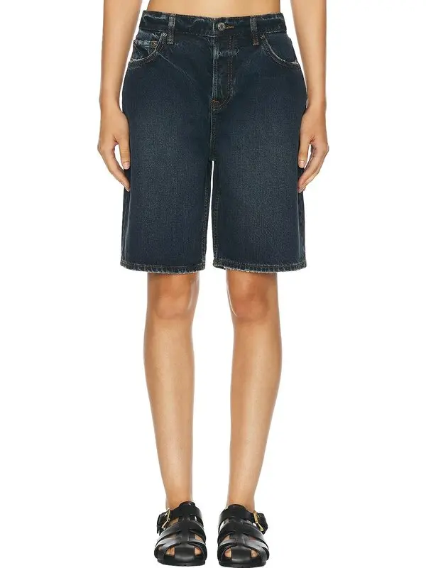 GRLFRND Rene Low Rise Baggy Denim Shorts - Goleta
