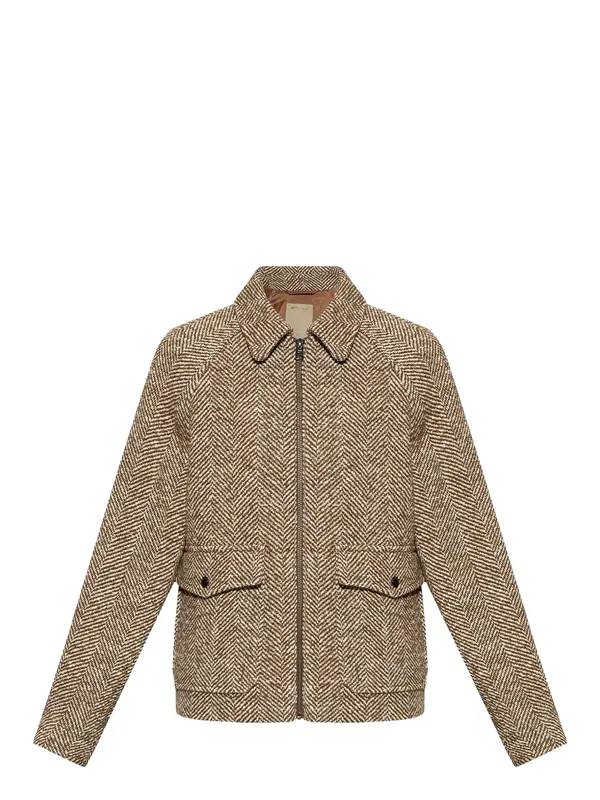 Woolrich Herringbone-pattern Jacket - Brown
