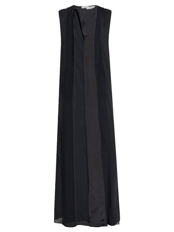 JIL SANDER Panelled Maxi Dress - Black