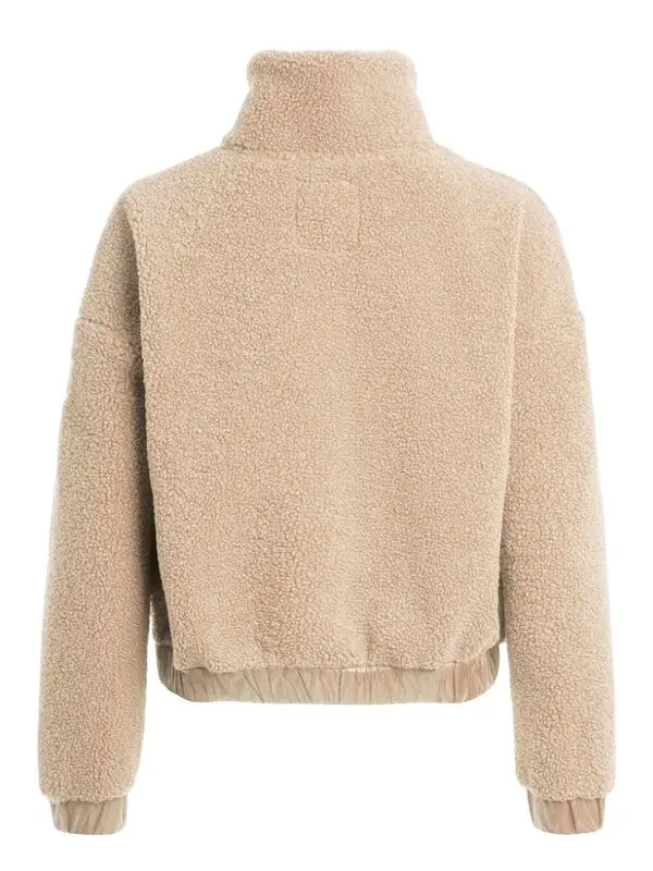 PARAJUMPERS Fleece-texture Logo-patch Jacket - Neutrals