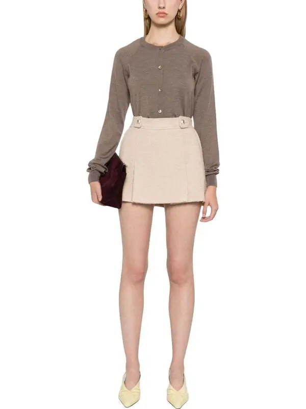 Moschino Open-back Cardigan - Brown