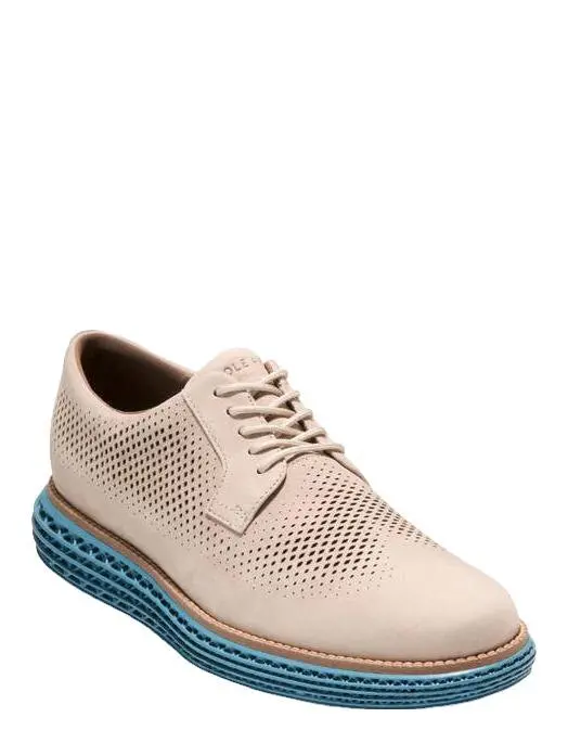 Cole Haan Originalgrand 2.0 Derby - Sesame Nubuck / Natural / Blue