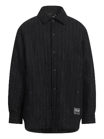Versace Shirt Size Wool, Polyester, Viscose, Polyamide, Elastane - Black