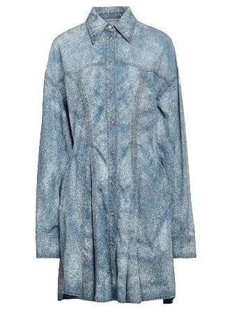 Versace Denim Shirt Dress - Blue