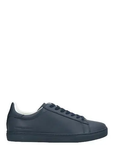 Armani Exchange Bovine Leather Lace-up Sneakers - Navy