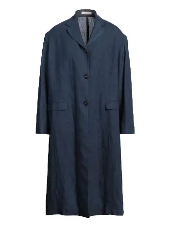 Massimo Alba Linen Overcoat - Blue