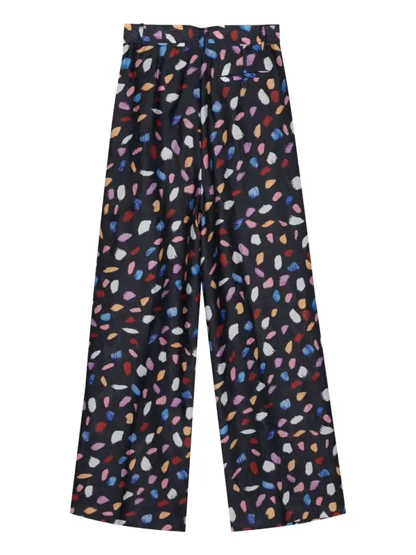 Essentiel Antwerp Graphic-print Palazzo Pants - Blue