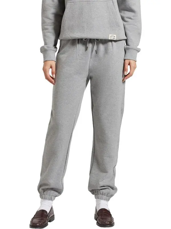 Brixton Cotton French Terry Sweatpants - Heather Grey