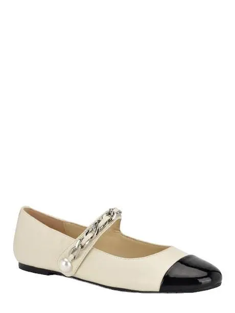 Nine West Platy Mary Jane Flat - Ivory