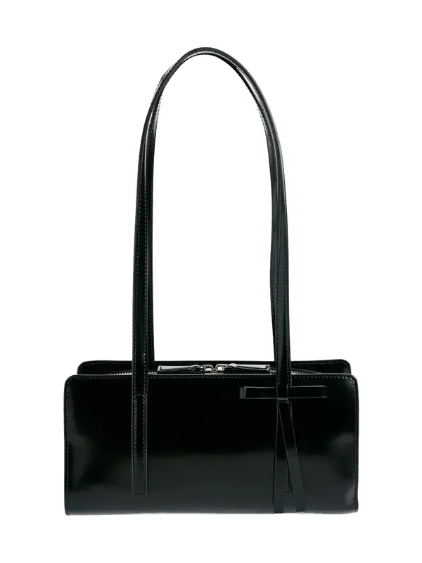 Sandy Liang Recital Patent Leather Shoulder Bag - Black