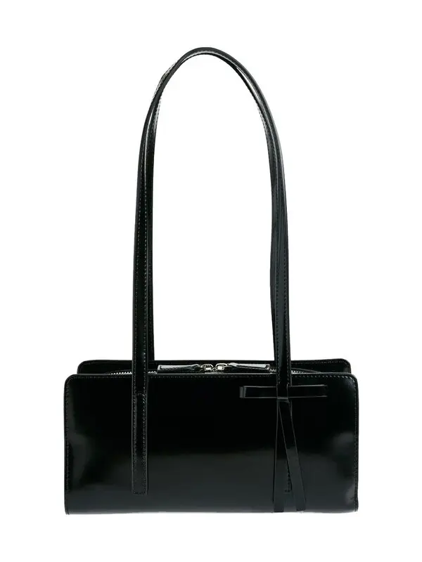 Sandy Liang Recital Patent Leather Shoulder Bag - Black