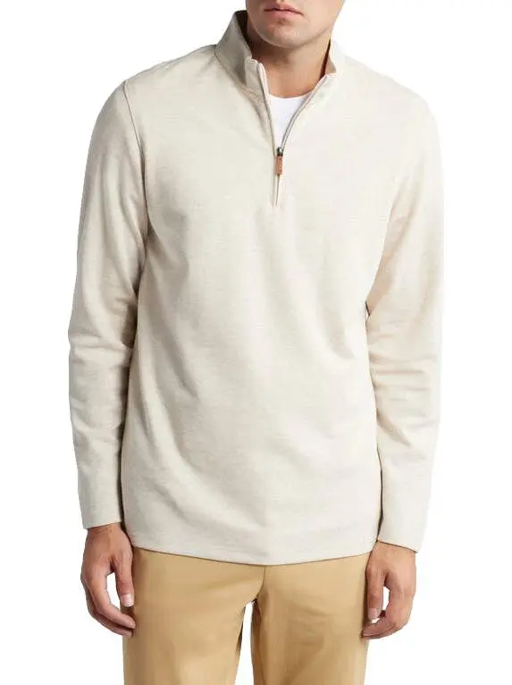 Mizzen+main Kpi Quarter Zip Pullover - Oyster Heather