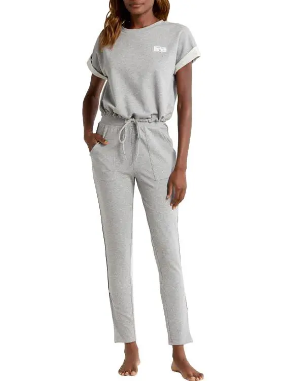 Honeydew Intimates Short Sleeve T-shirt & Joggers Lounge Set - Heather Grey